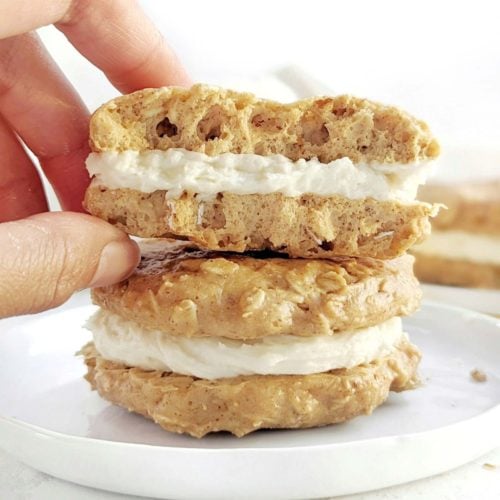 Protein Oatmeal Cream Pies - Actually Healthy & Sugar Free! | Hayl's ...